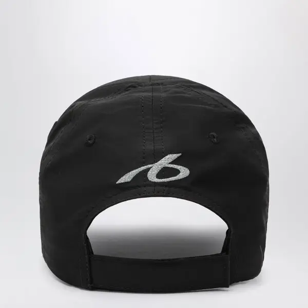 Balenciaga Techwear Cap With Reflective Detailing - Black
