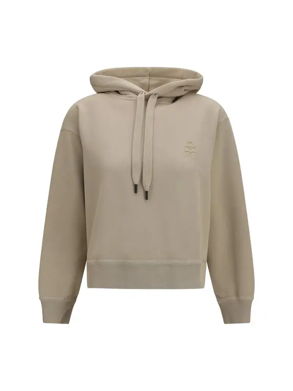 Isabel Marant Étoile Salmy Logo Hoodie - Cream