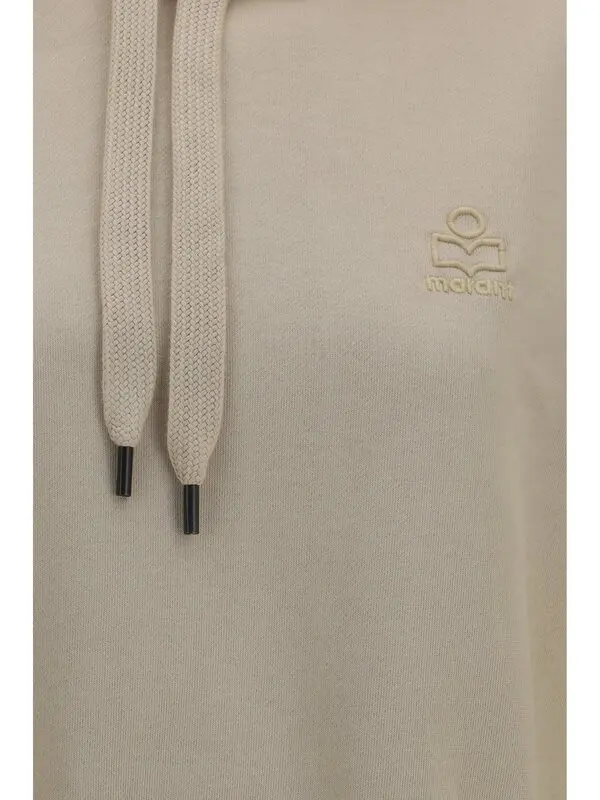 Isabel Marant Étoile Salmy Logo Hoodie - Cream