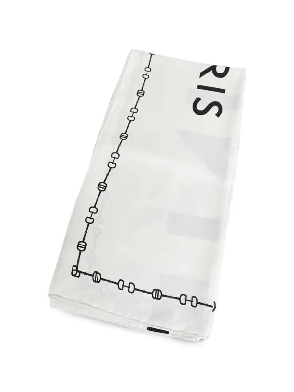 Celine Printed Silk Foulard - Multicolor