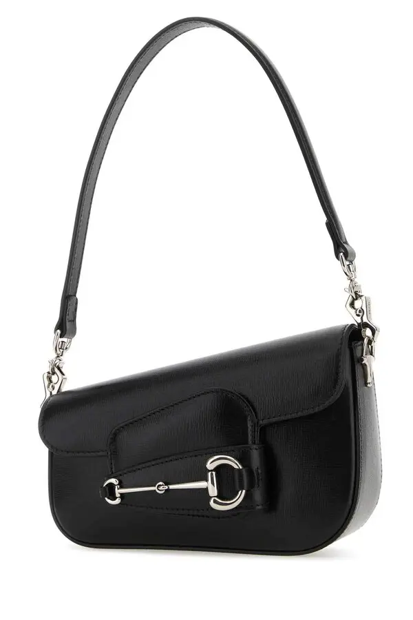 Gucci Leather Mini Horsebit 1955 Handbag - Black