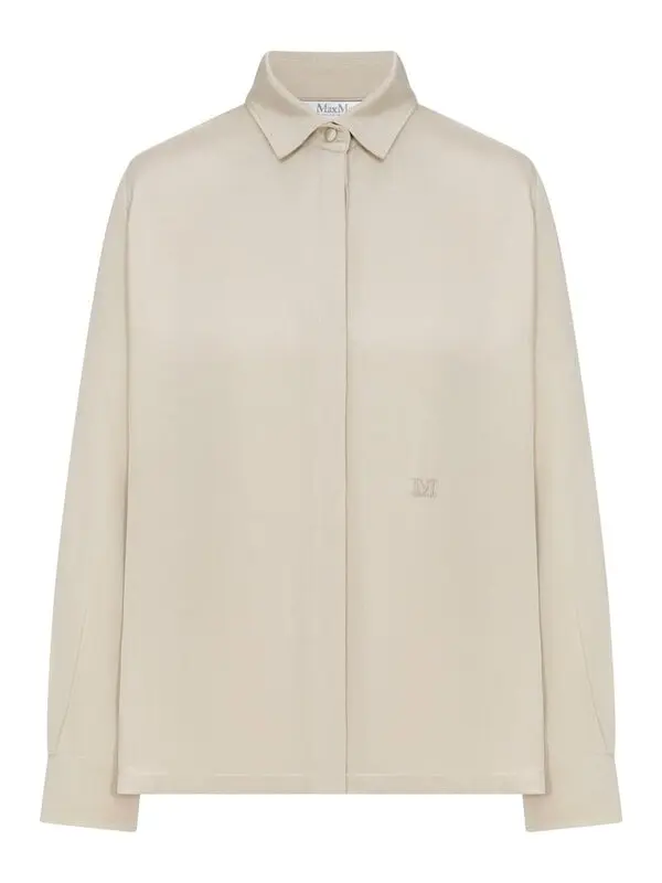 Max Mara Silk Crêpe De Chine Shirt - Cream