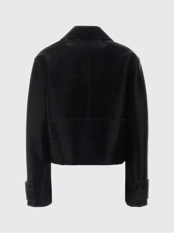 Gucci Croc Print Leather Jacket - Black