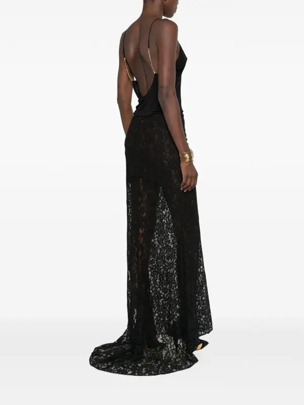 Saint Laurent Satin V-neck Top