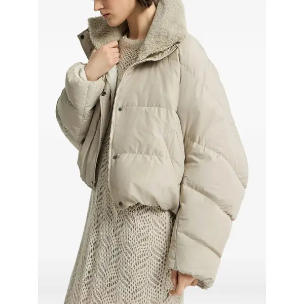 Brunello Cucinelli Neutrals Jackets Puffer Jackets