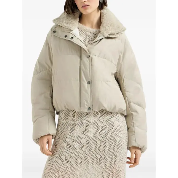 Brunello Cucinelli Neutrals Jackets Puffer Jackets