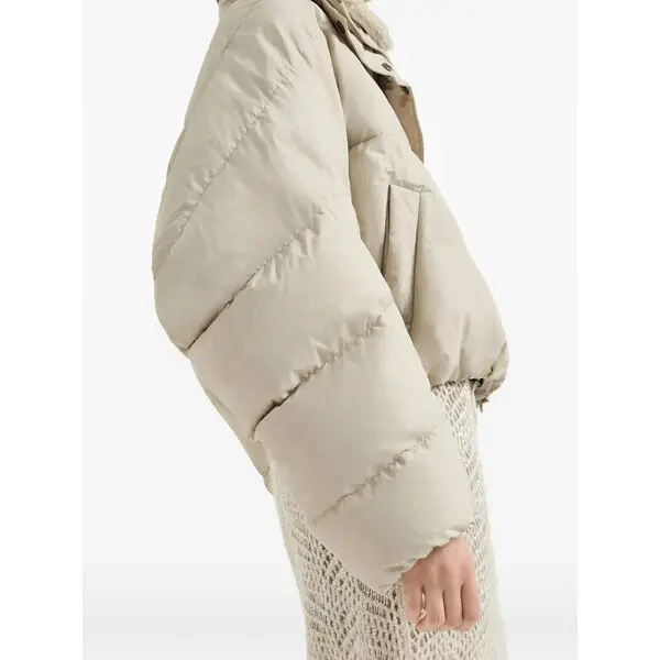 Brunello Cucinelli Neutrals Jackets Puffer Jackets