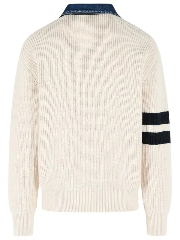 Dsquared2 Light Beige Cotton Blend Sweater