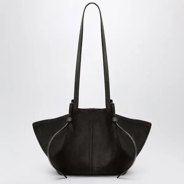 Yuzefi Mochi Suede Shoulder Bag - Brown