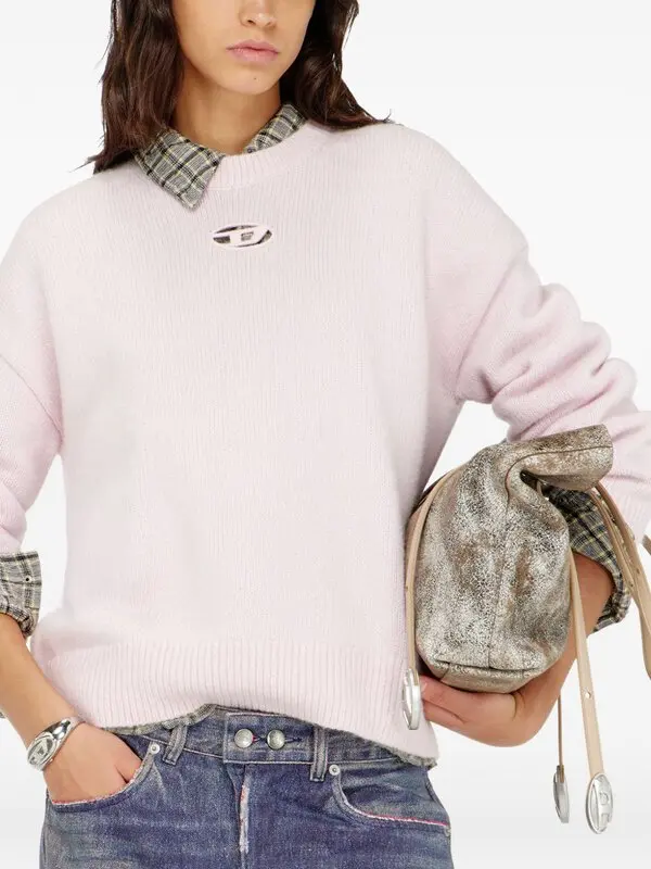 DIESEL® Logo Wool Blend Sweater
