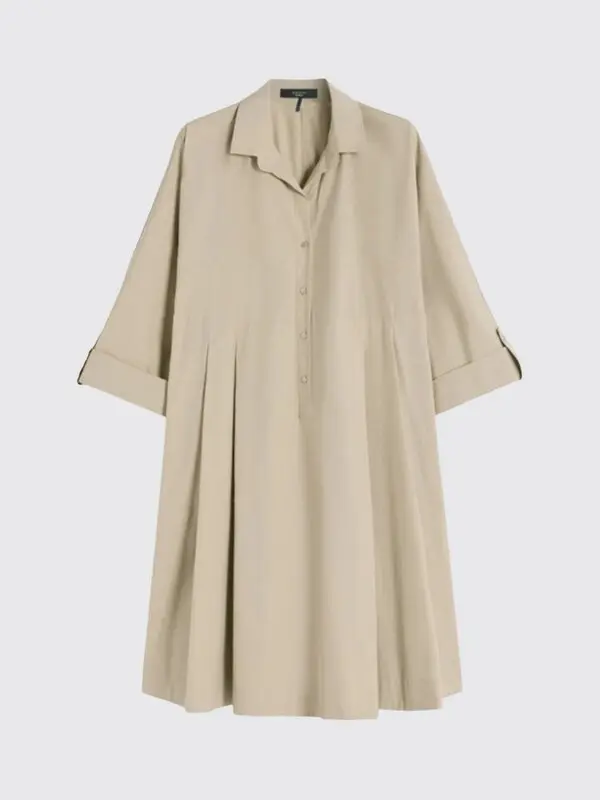 Max Mara Cotton Midi Dress - Cream