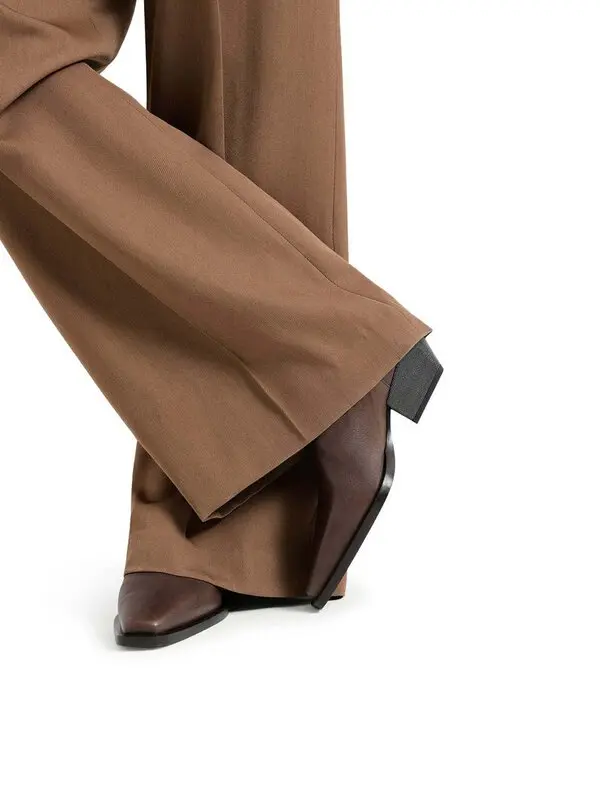 Brunello Cucinelli Chelsea Boot In Vitello Riding Con Precious Heel - Brown