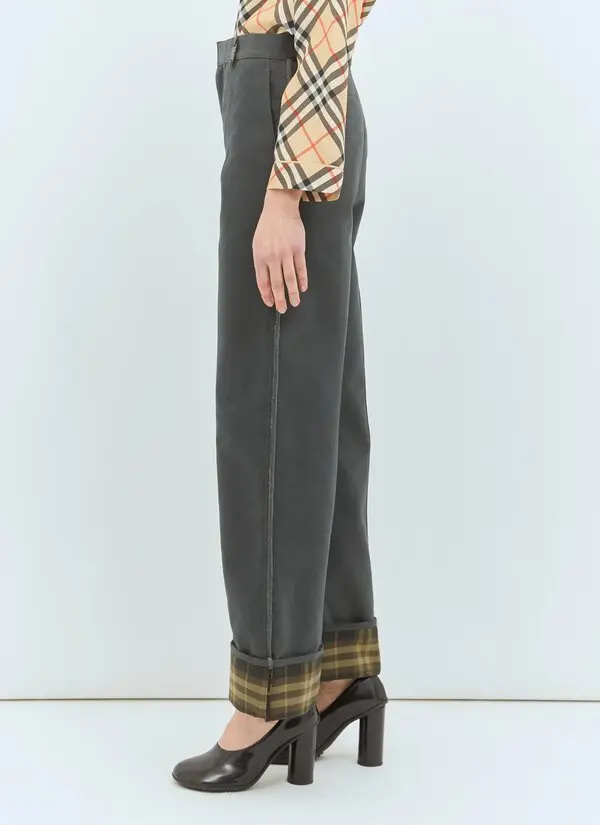 Burberry Check Cuffs Pants