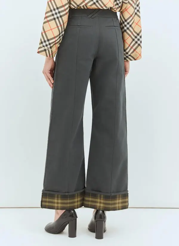 Burberry Check Cuffs Pants