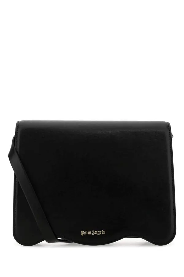 Palm Angels Leather Palm Beach Crossbody Bag - Black