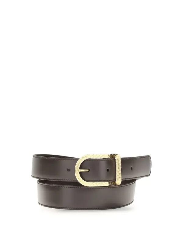 Loro Piana Inlay Belt - Brown