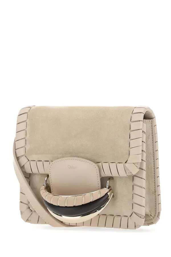 Chloé Sand Suede Kattie Clutch