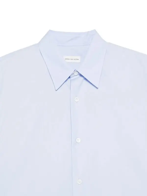 Dries Van Noten Caper Cotton Poplin Shirt