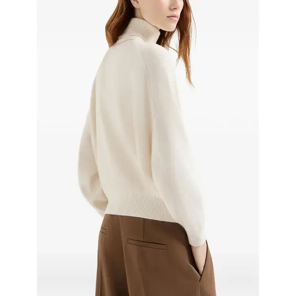 Brunello Cucinelli Neutrals Knitwear Jumpers - Cream