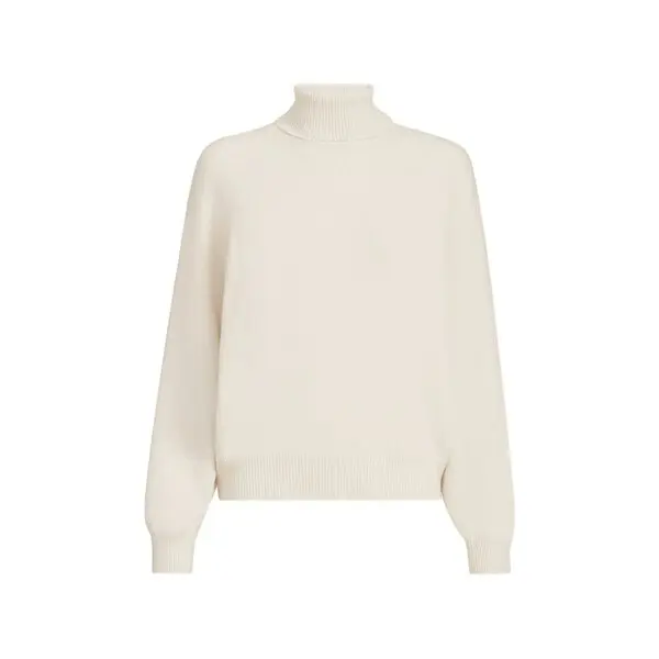 Brunello Cucinelli Cashmere Turtleneck Jumper - Cream