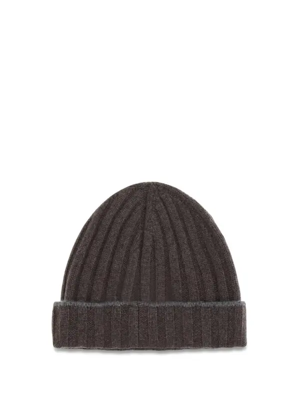 Brunello Cucinelli Cashmere Beanie Hat - Brown