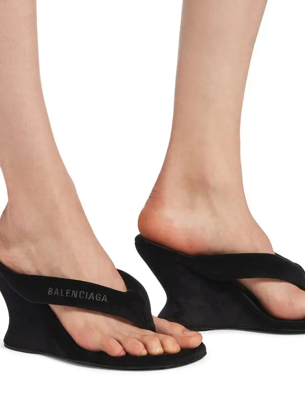Balenciaga Gaeta Wedge Flip-flops