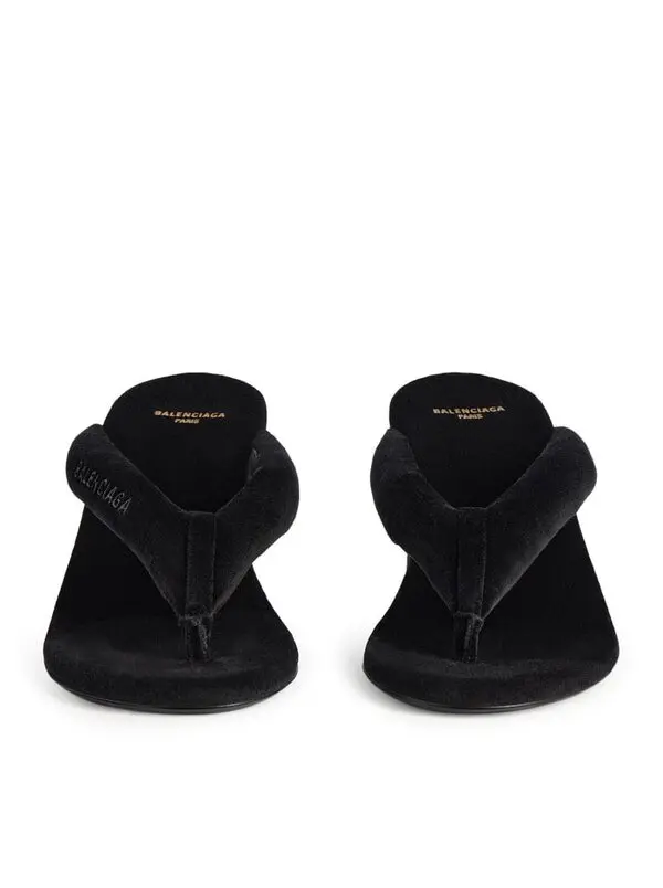 Balenciaga Gaeta Wedge Flip-flops - Black