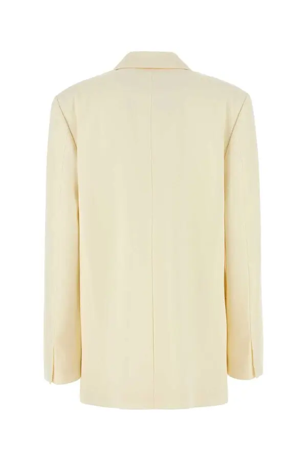 JIL SANDER Cream Wool Blazer