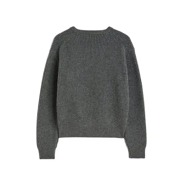 JIL SANDER Rib Knit Wool Sweater