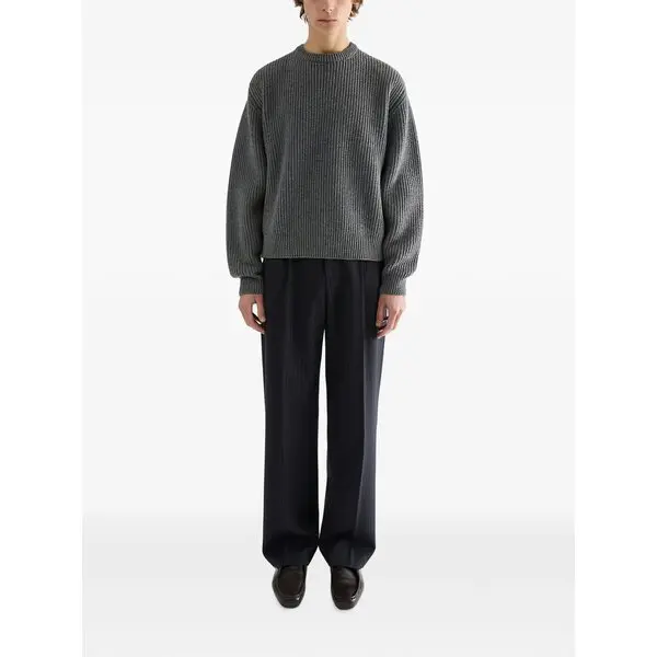 JIL SANDER Rib Knit Wool Sweater