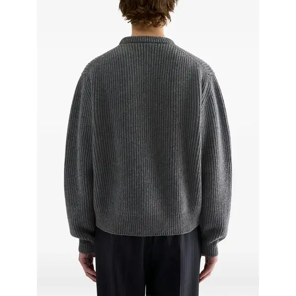 JIL SANDER Rib Knit Wool Sweater