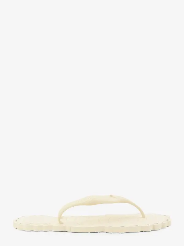 Zimmermann Seafoam Thong Rubber Sandals - Cream