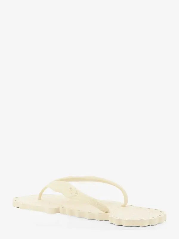 Zimmermann Seafoam Thong Rubber Sandals - Cream