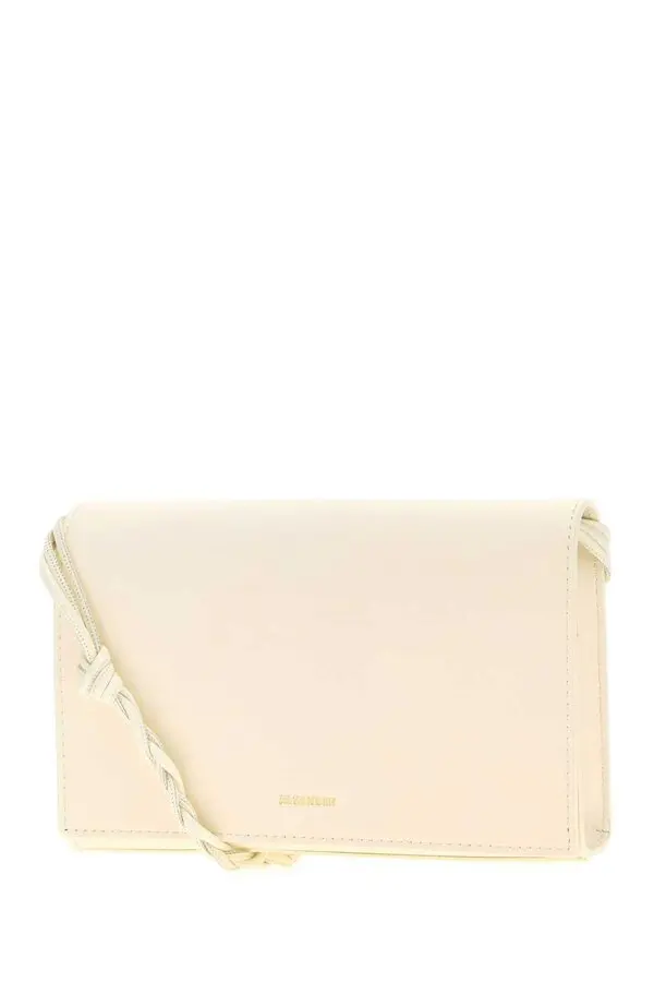 JIL SANDER Ivory Leather Tangle Wallet - White