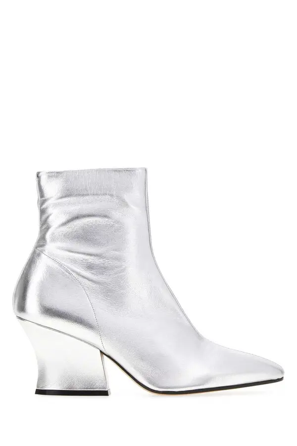 JIL SANDER Leather Lune Ankle Boots