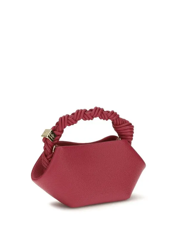 GANNI Bou Handbag In Grained Leather