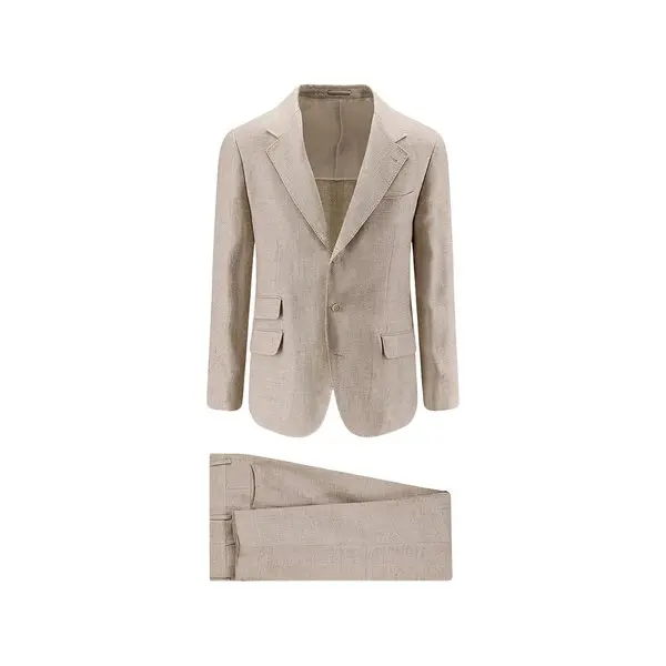 Brunello Cucinelli Neutrals Suits Single Breasted Suits