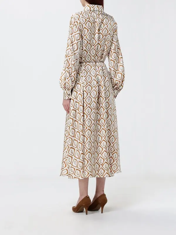 Max Mara Printed Silk Shirt Dress