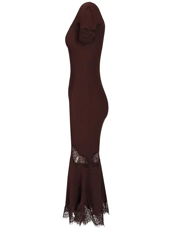 SELF-PORTRAIT Ribbed Midi Dress
