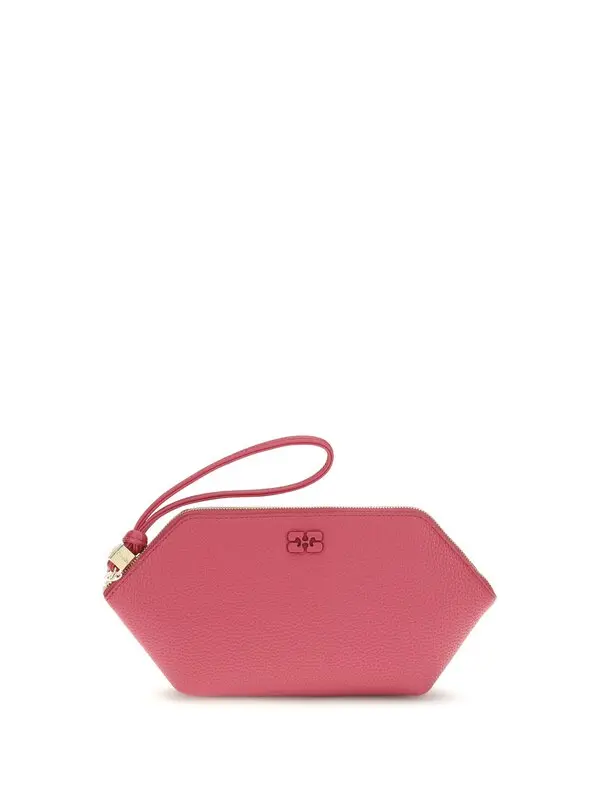 GANNI Grained Leather Bou Pouch