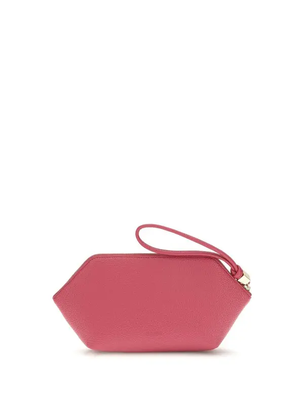 GANNI Grained Leather Bou Pouch
