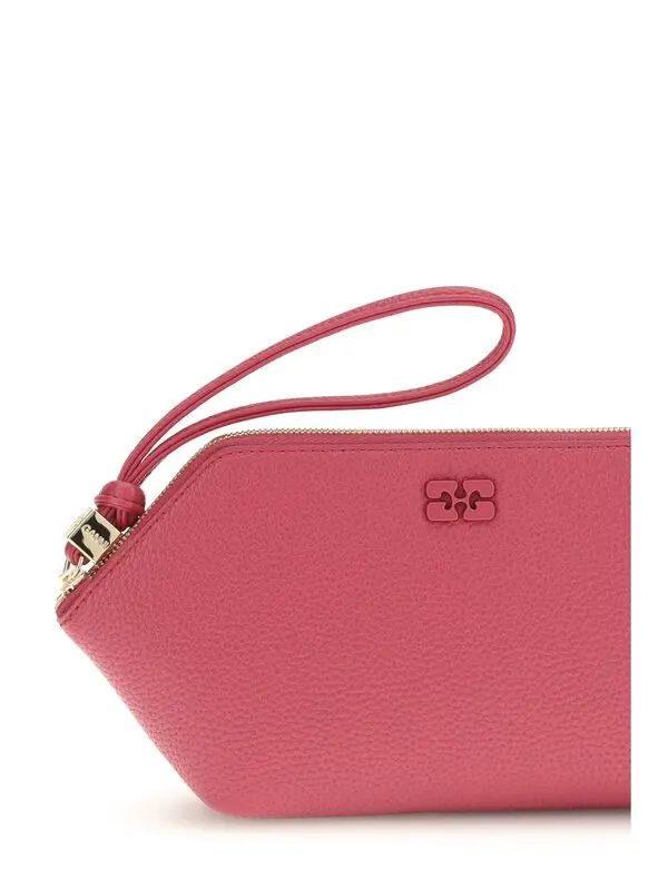 GANNI Grained Leather Bou Pouch