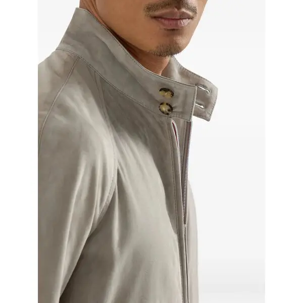 Brunello Cucinelli Neutrals Jackets Leather Jackets