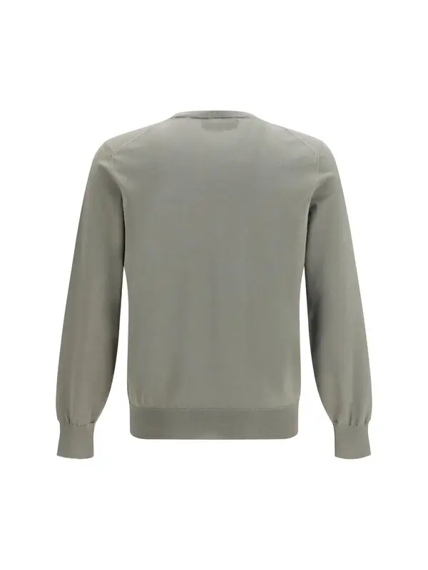 Brunello Cucinelli Sweater In Cotton - Green