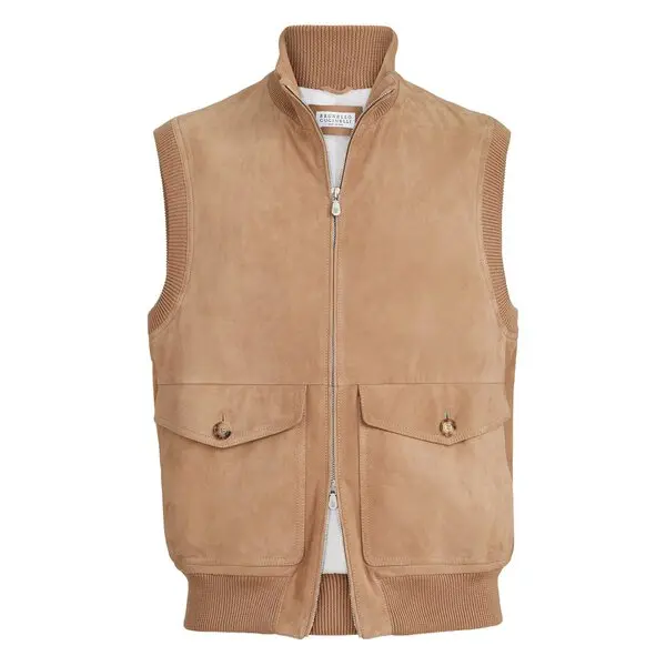 Brunello Cucinelli Neutrals Jackets Waistcoats & Gilets