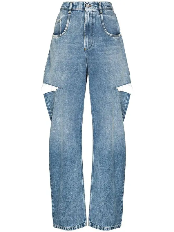 MAISON MARGIELA Denim Cotton Jeans - Multicolor