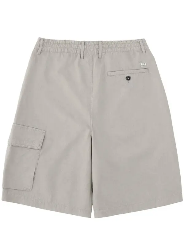 C.P. COMPANY Logo Patch Cargo Shorts - Gray