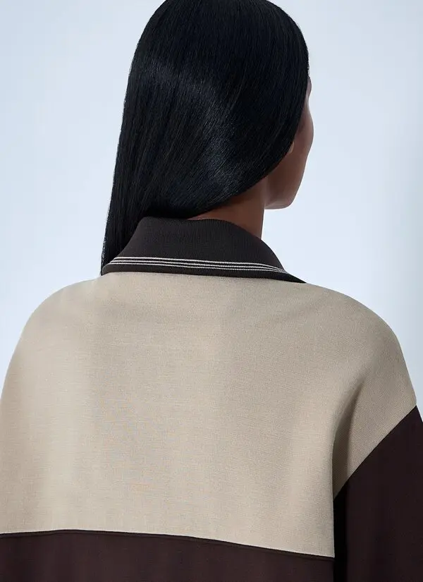 Miu Miu Contrast Panel Zip Up Jacket