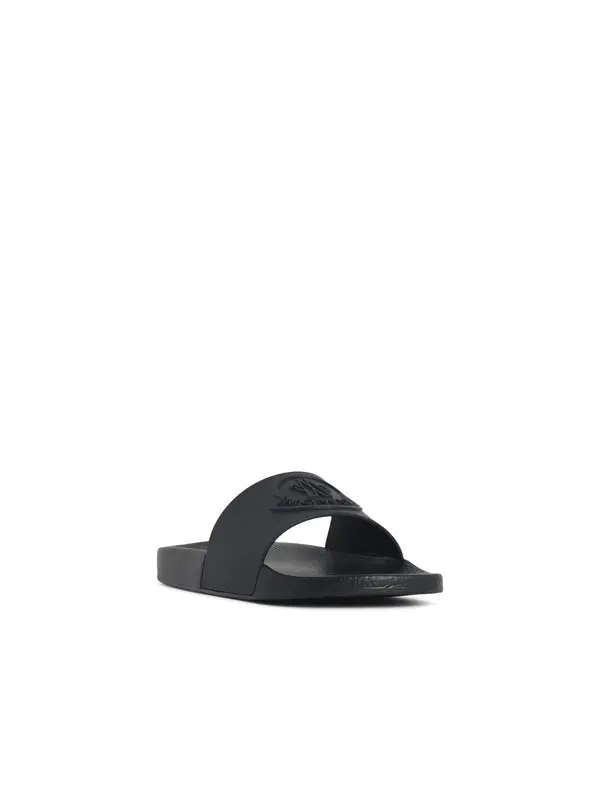 Moncler Basile Rubber Slides - Black