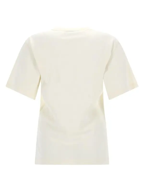 LEMAIRE Ribbed Cotton T-shirt - Cream